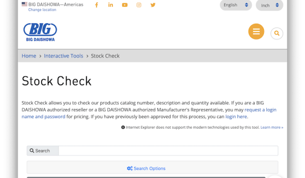 Your Search Results | BIG DAISHOWA Inc.